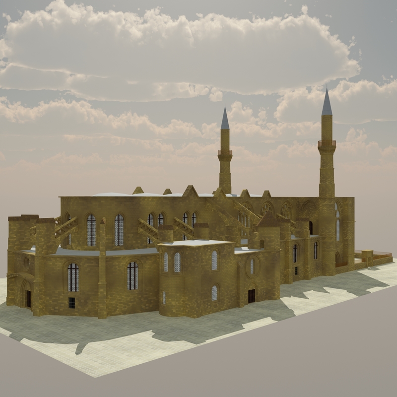 3d selimiye mosque