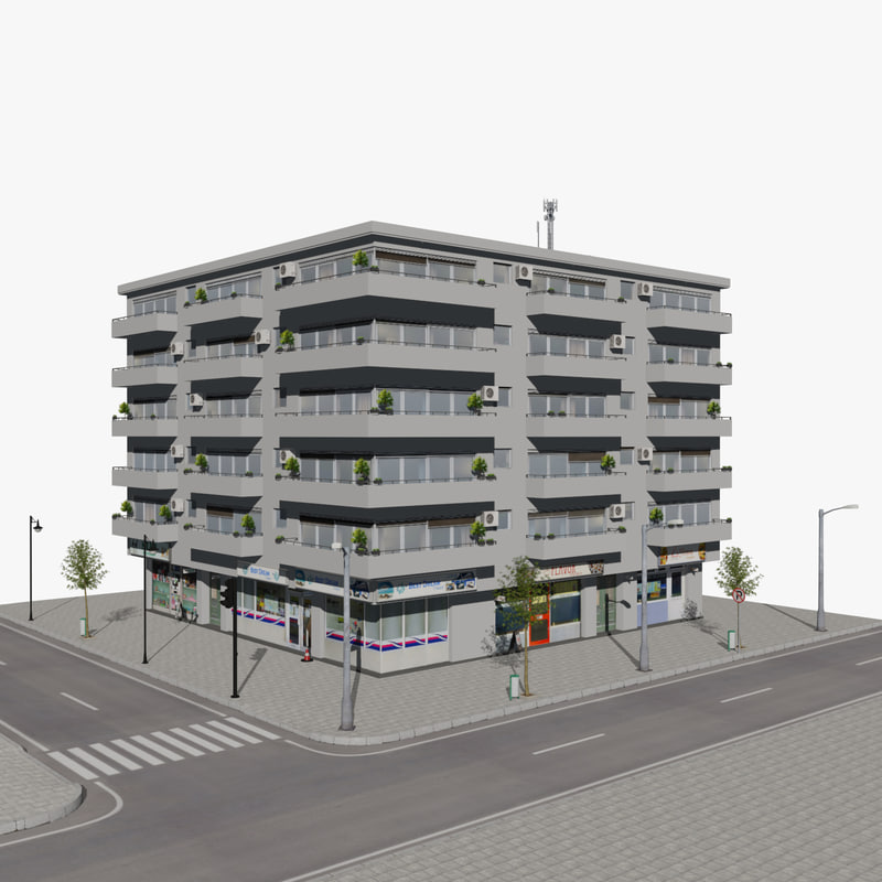 3ds max building m-03