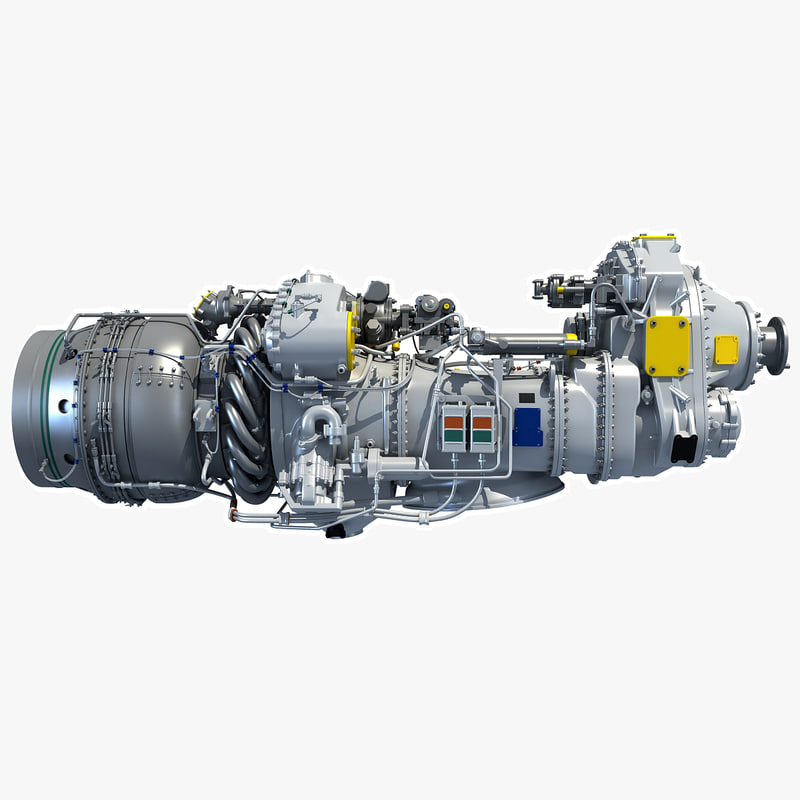 pratt whitney canada pw100 3d model