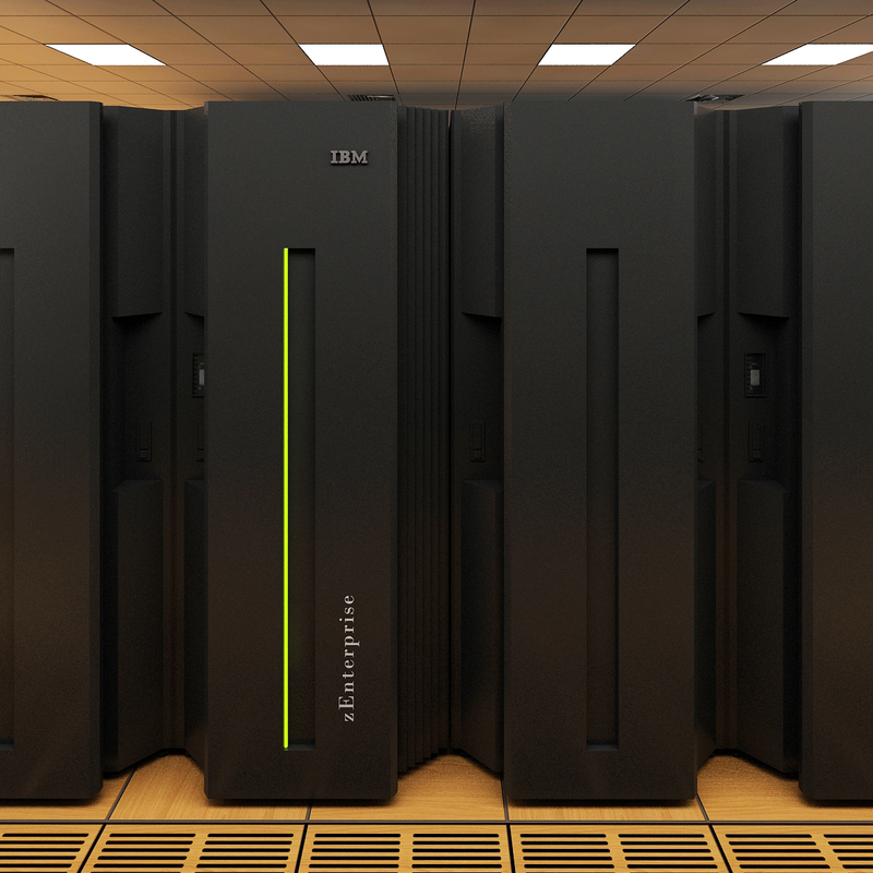 3d model data server center ibm