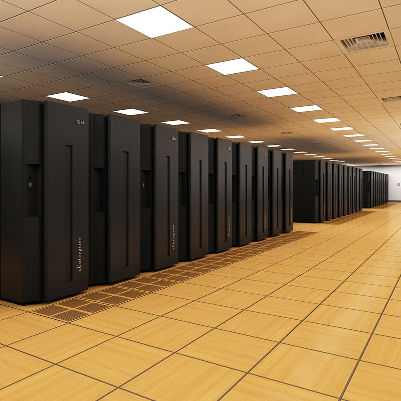 modelo 3d Centro de servidor de datos - IBM z196 - TurboSquid 784339