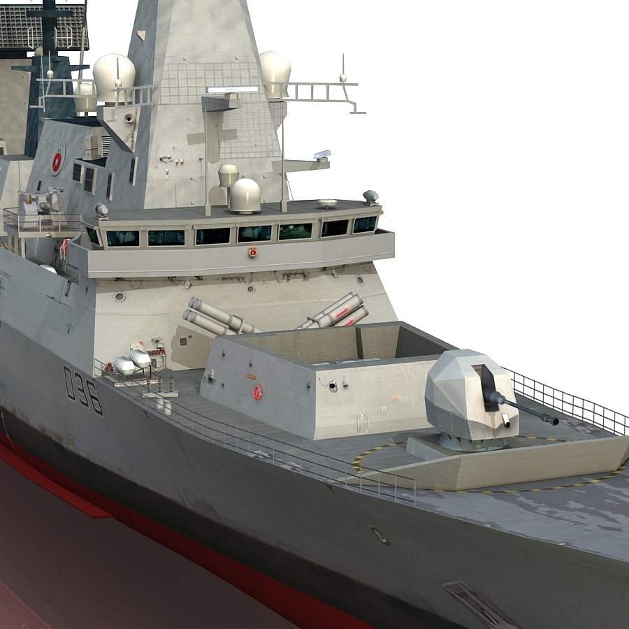 3d hms defender d36 type 45