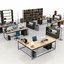 modern office set 3d dxf