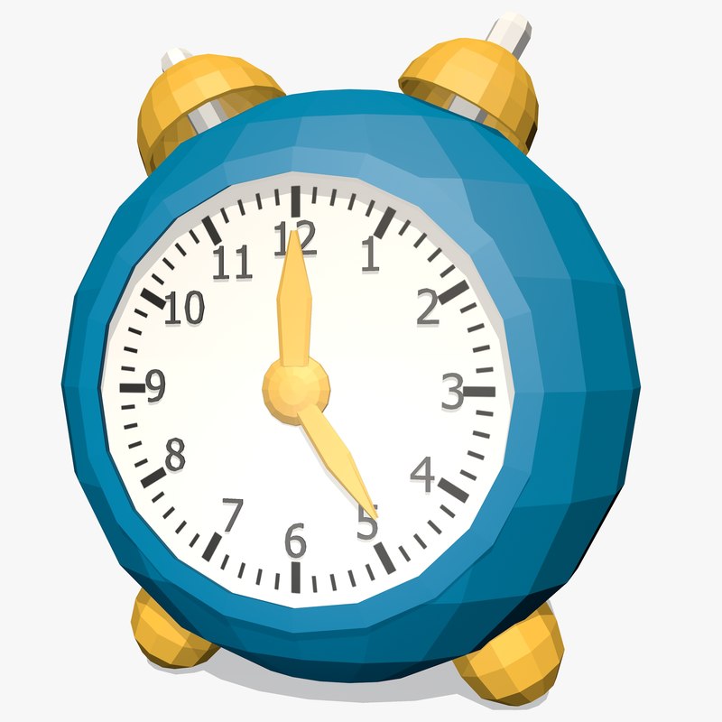 cartoon clock 3d c4d
