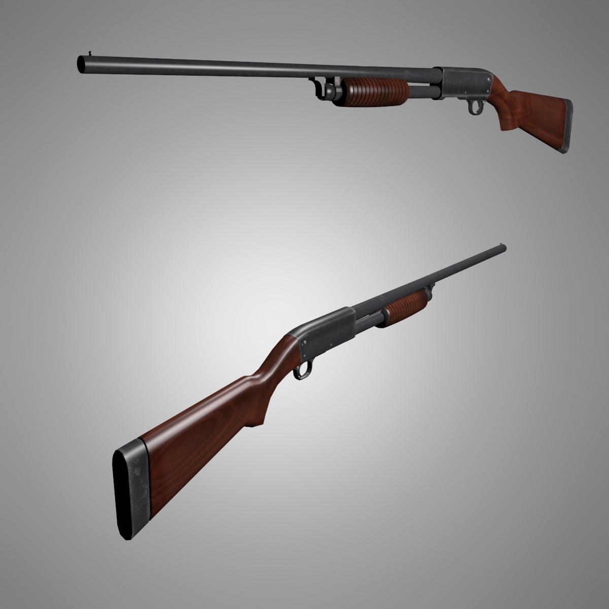 3d ithaca m37 shotgun model