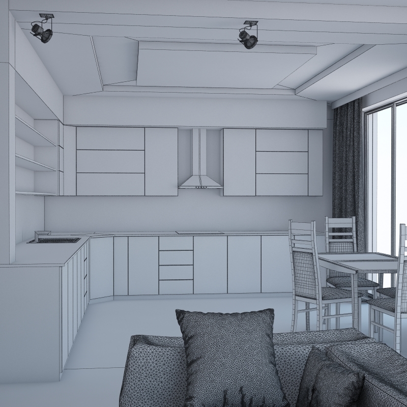 3ds max modern interior
