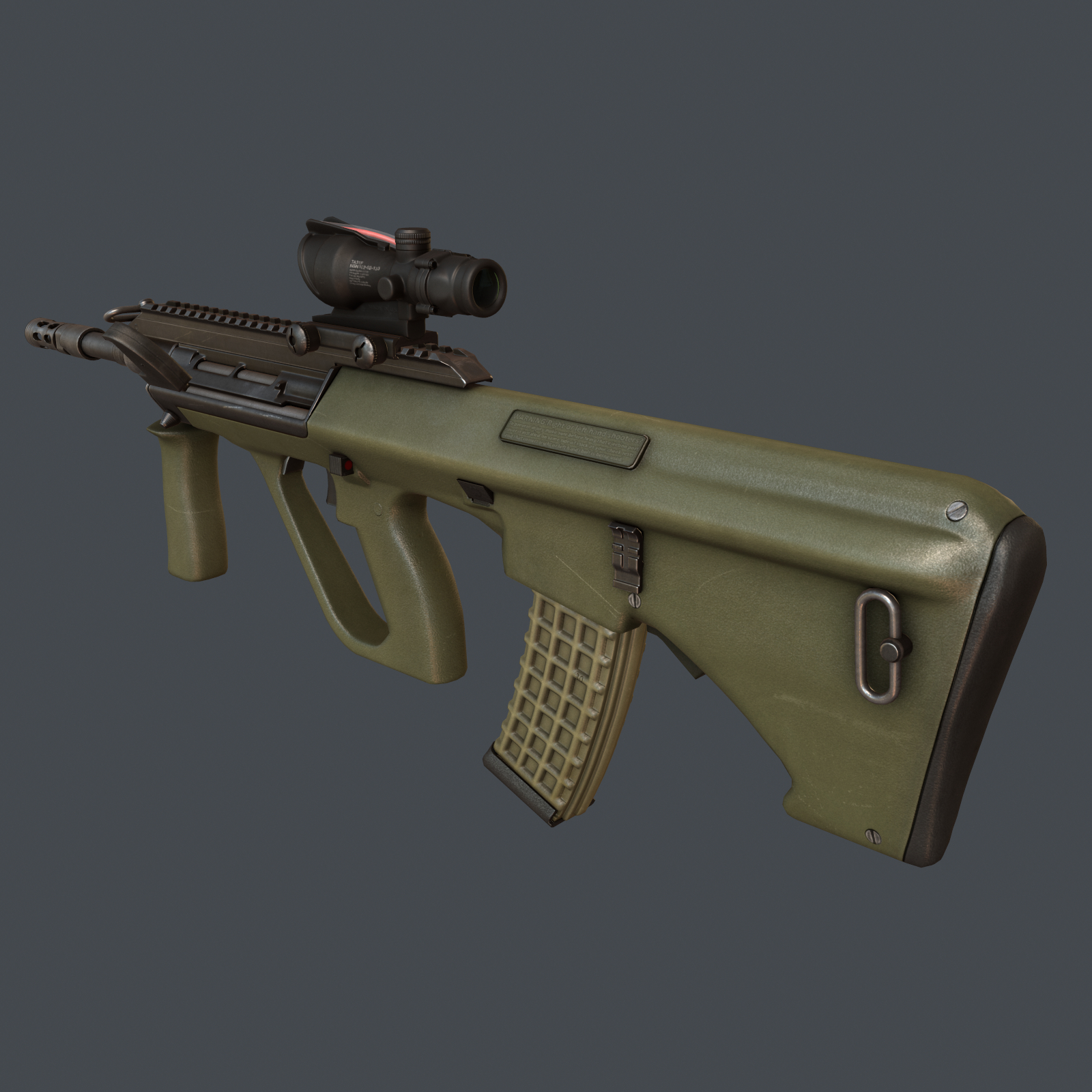 aug a3 rifle 3d model