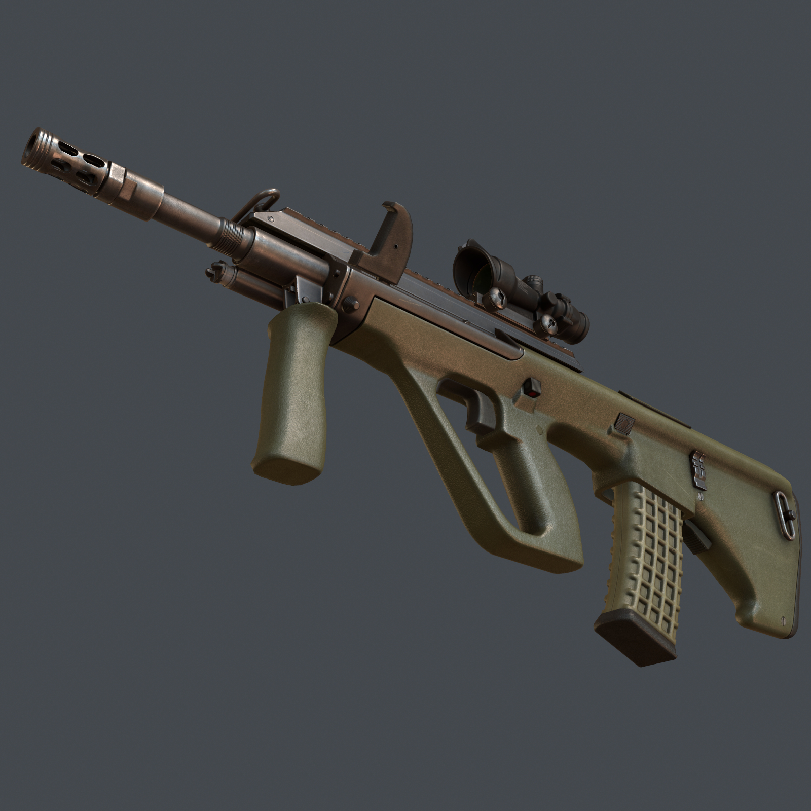 aug a3 rifle 3d model