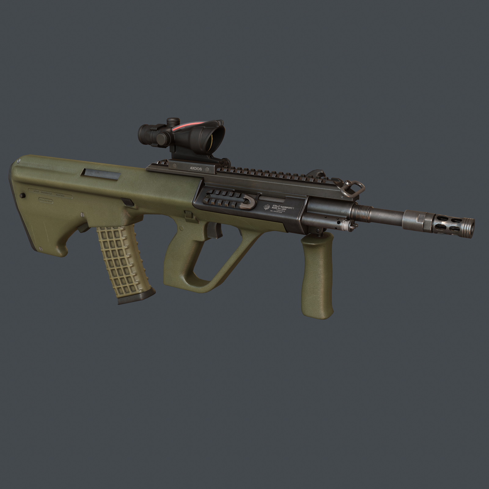 aug a3 rifle 3d model