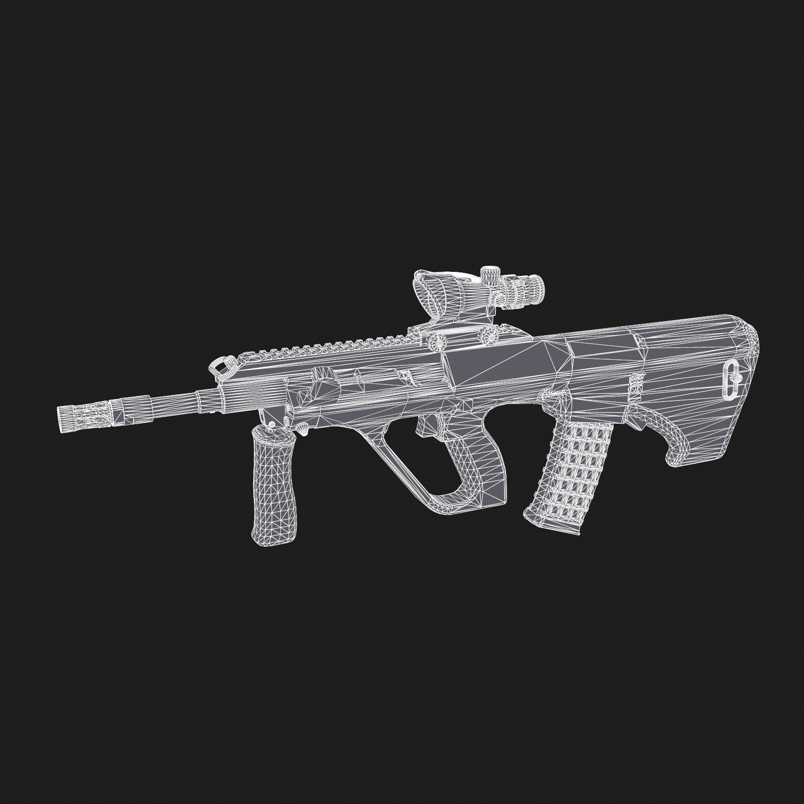 aug a3 rifle 3d model