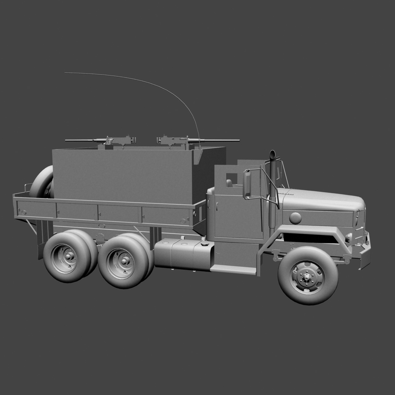 3d gun truck m35