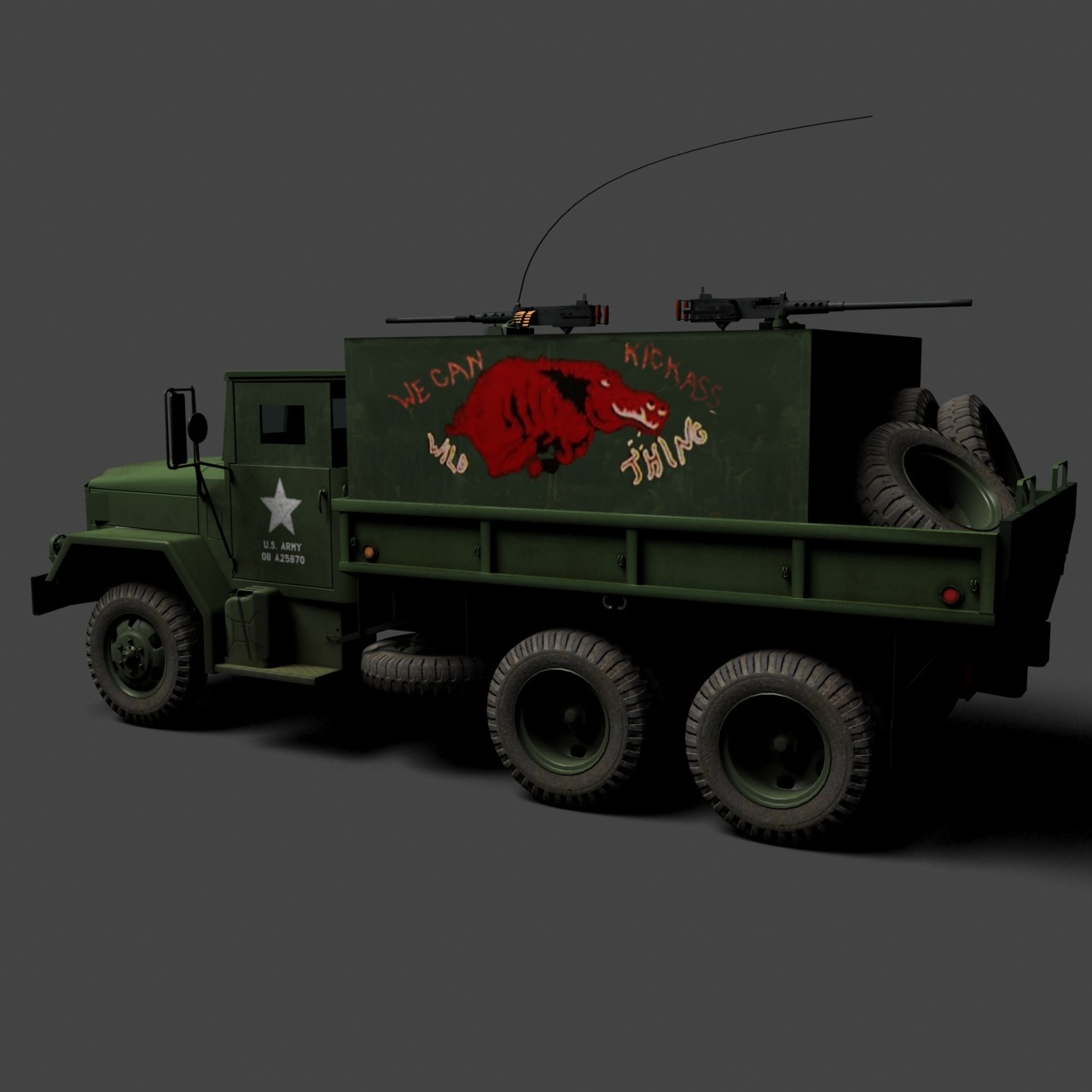 3d gun truck m35