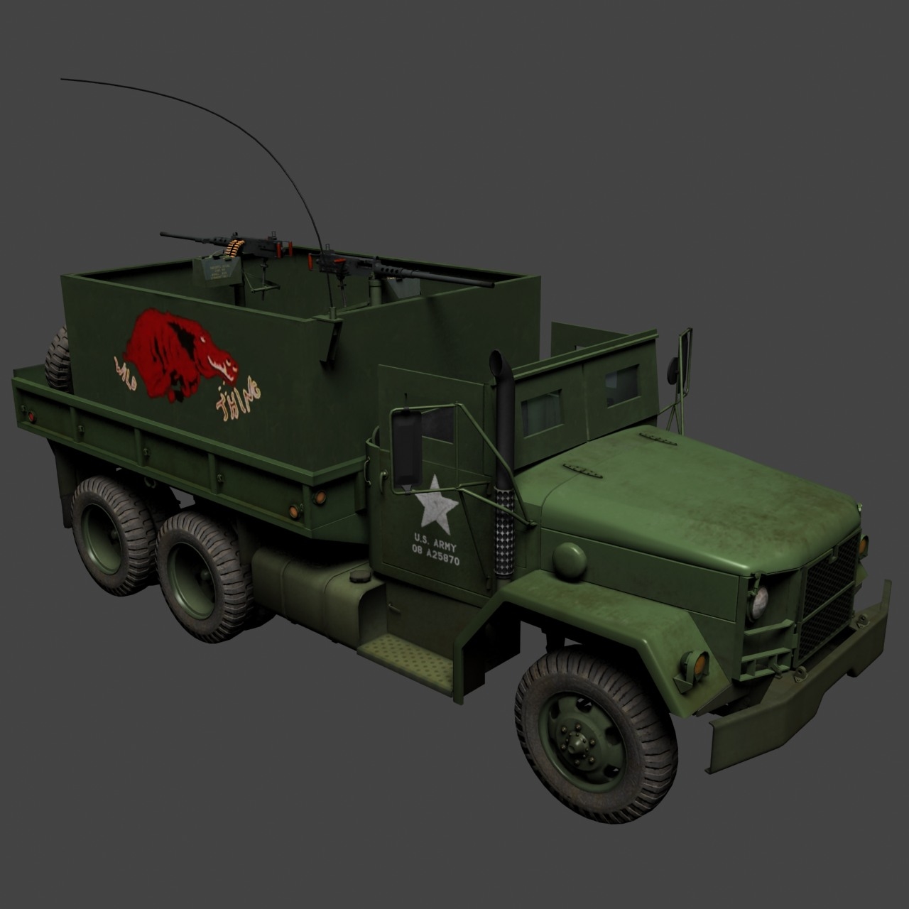 3d gun truck m35