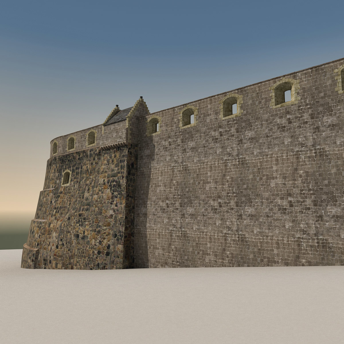 3d edinburgh castle model