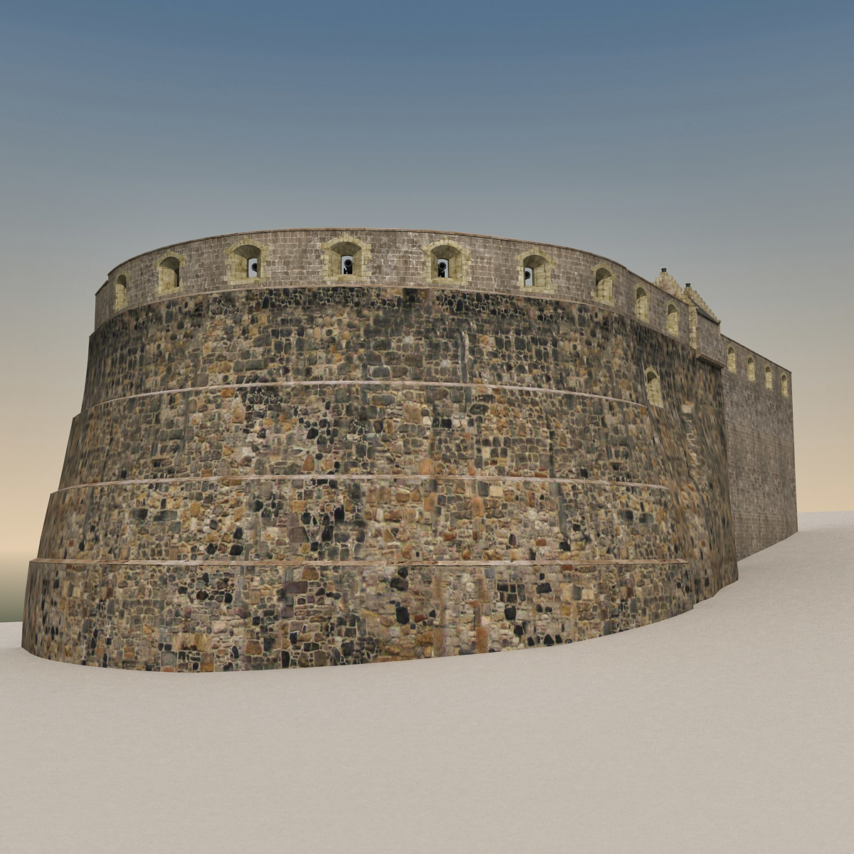 3d edinburgh castle model