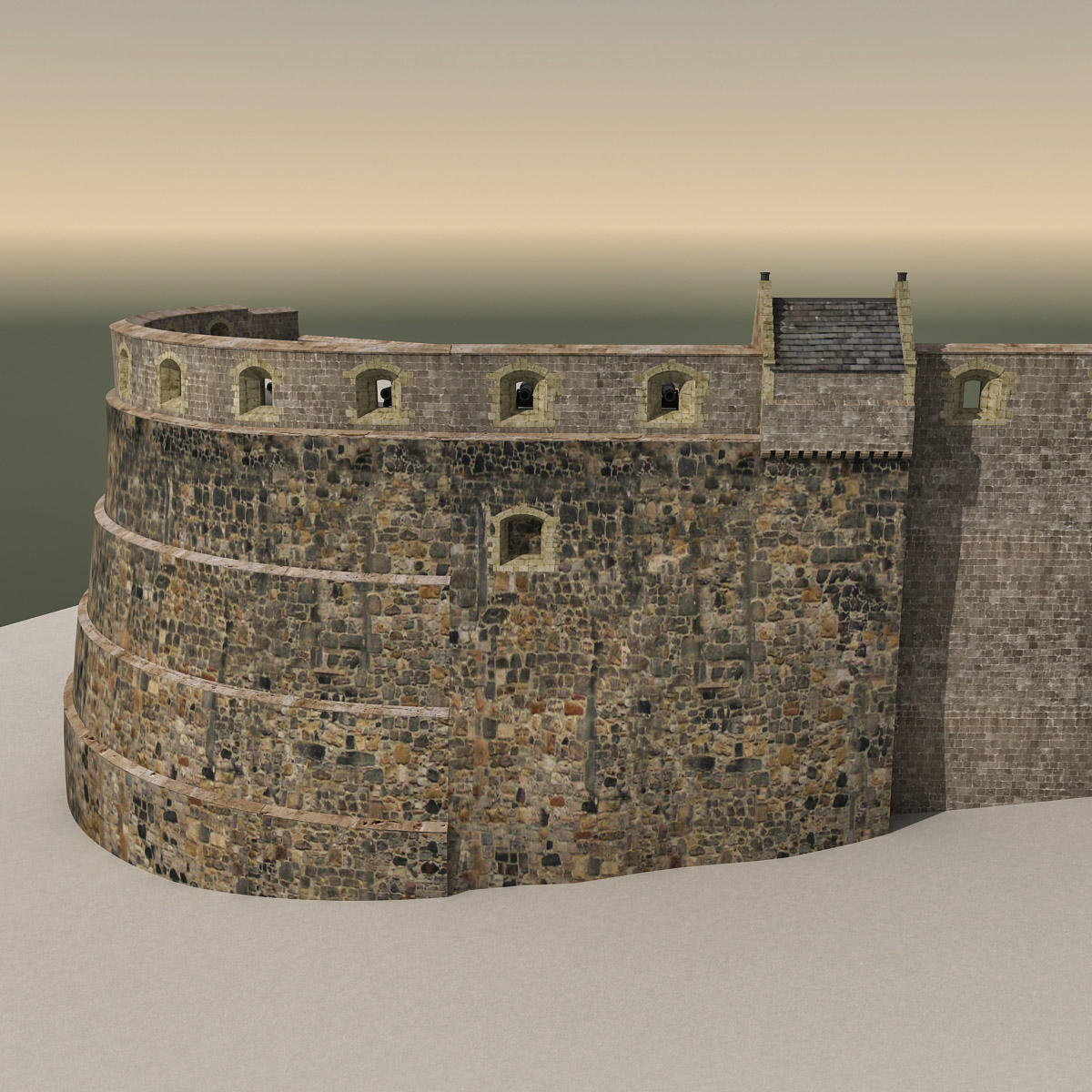 3d edinburgh castle model