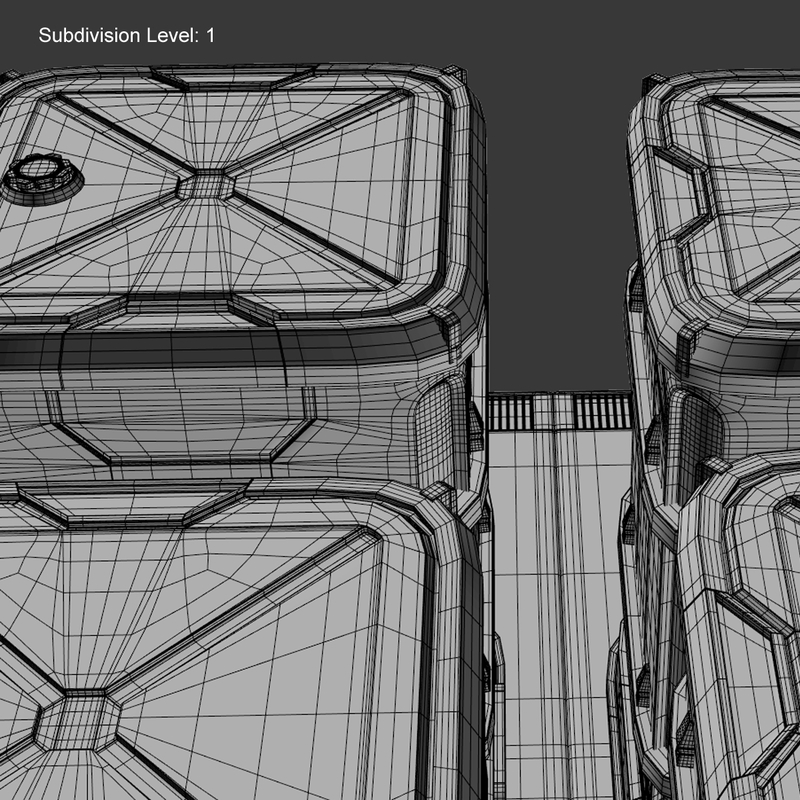 3d futuristic containers