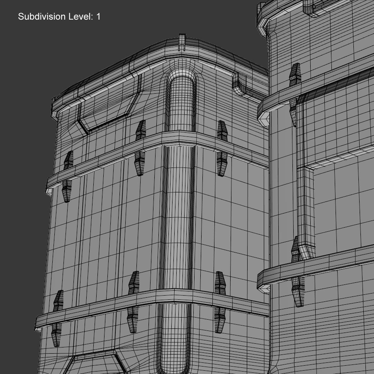 3d futuristic containers