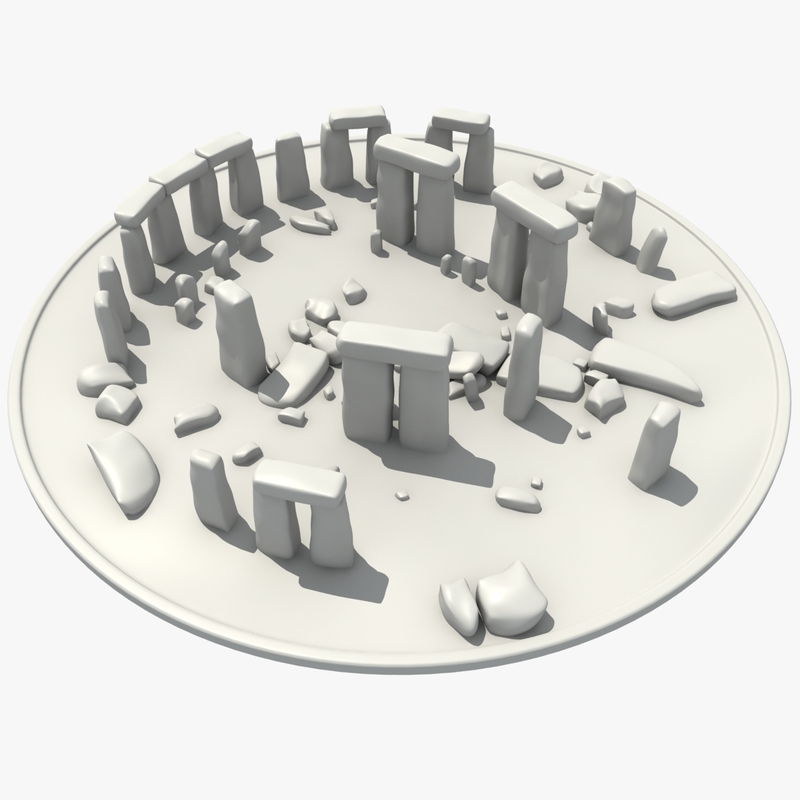 3d model stonehenge stone