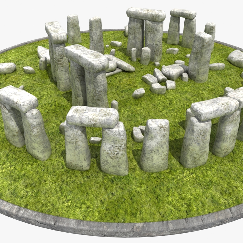 3d model stonehenge stone