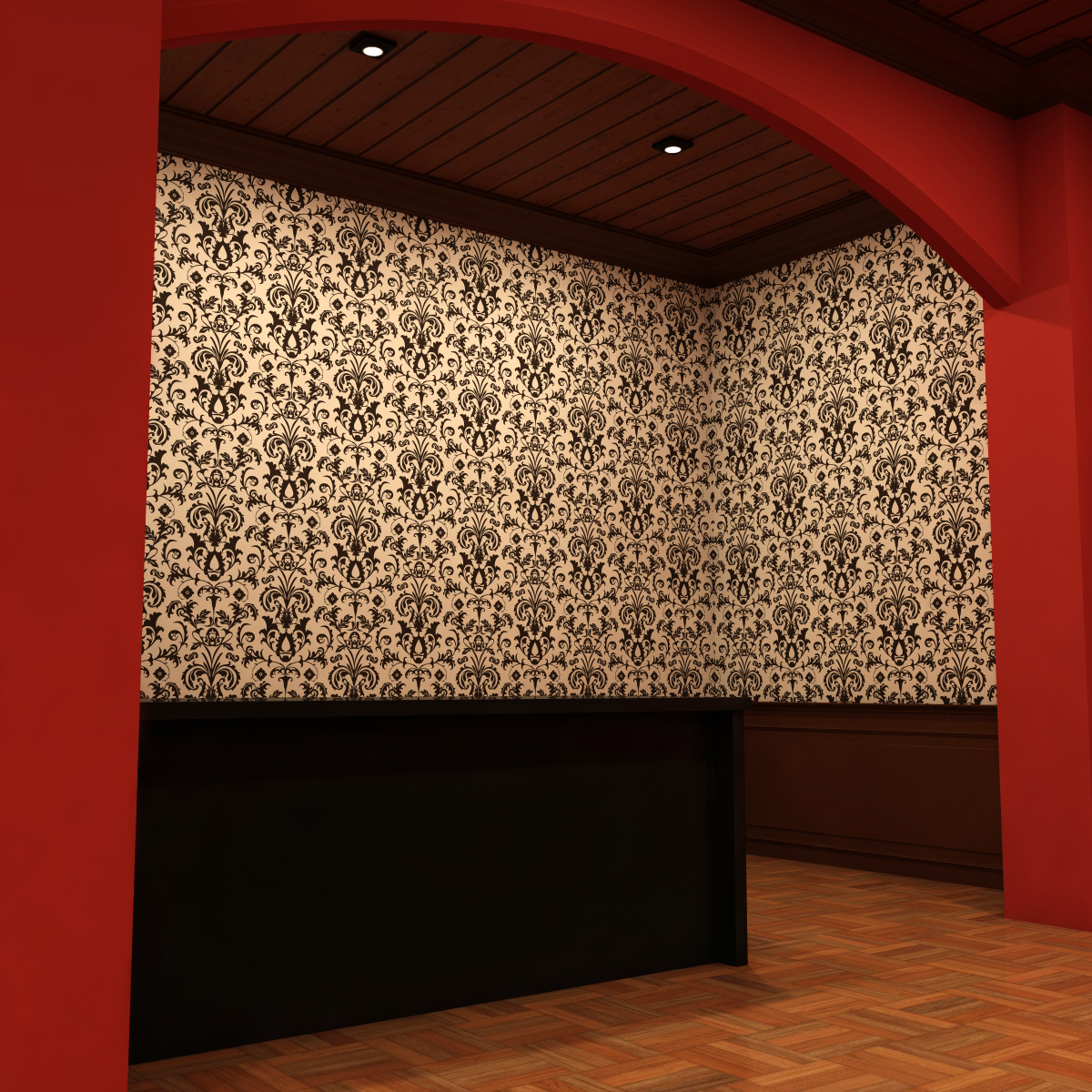 cafe interior 3d max