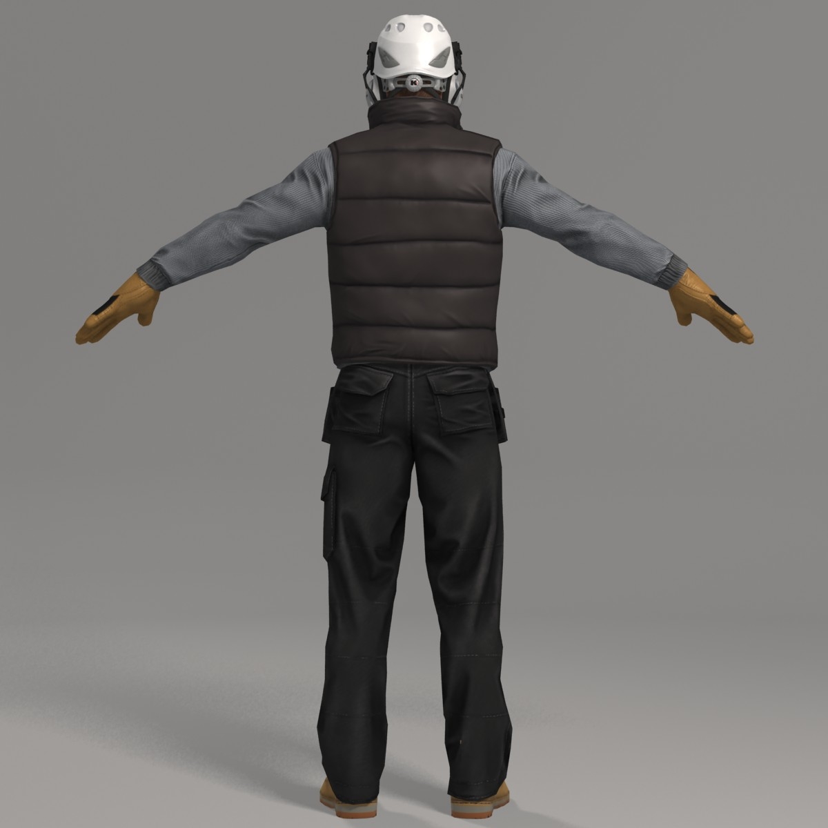 3d male workman man model