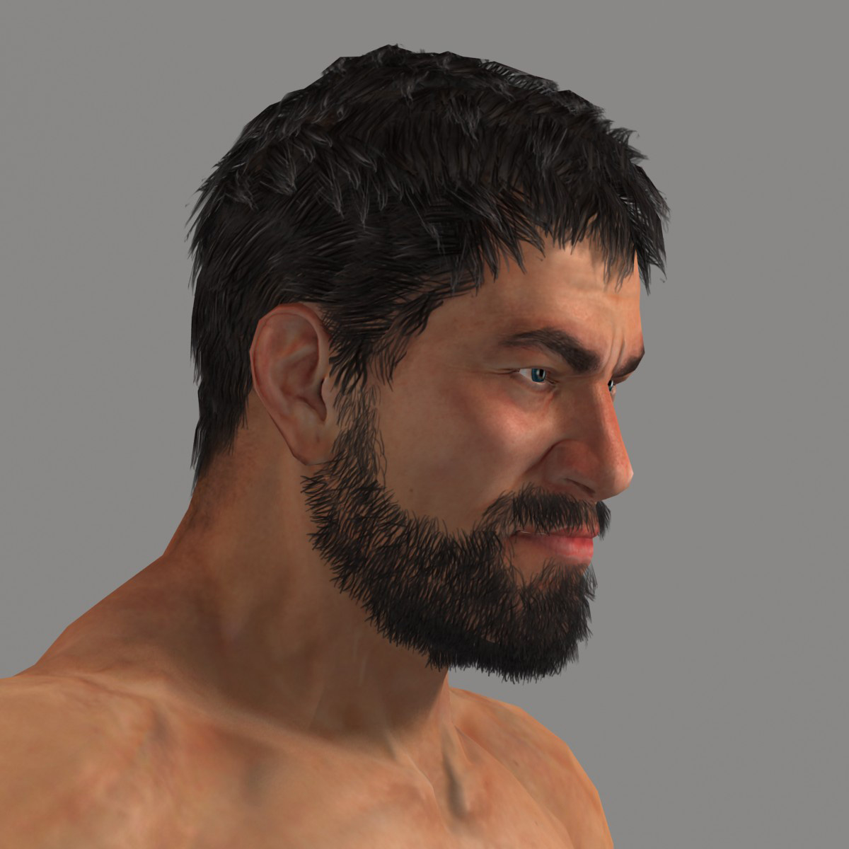 3d male workman man model