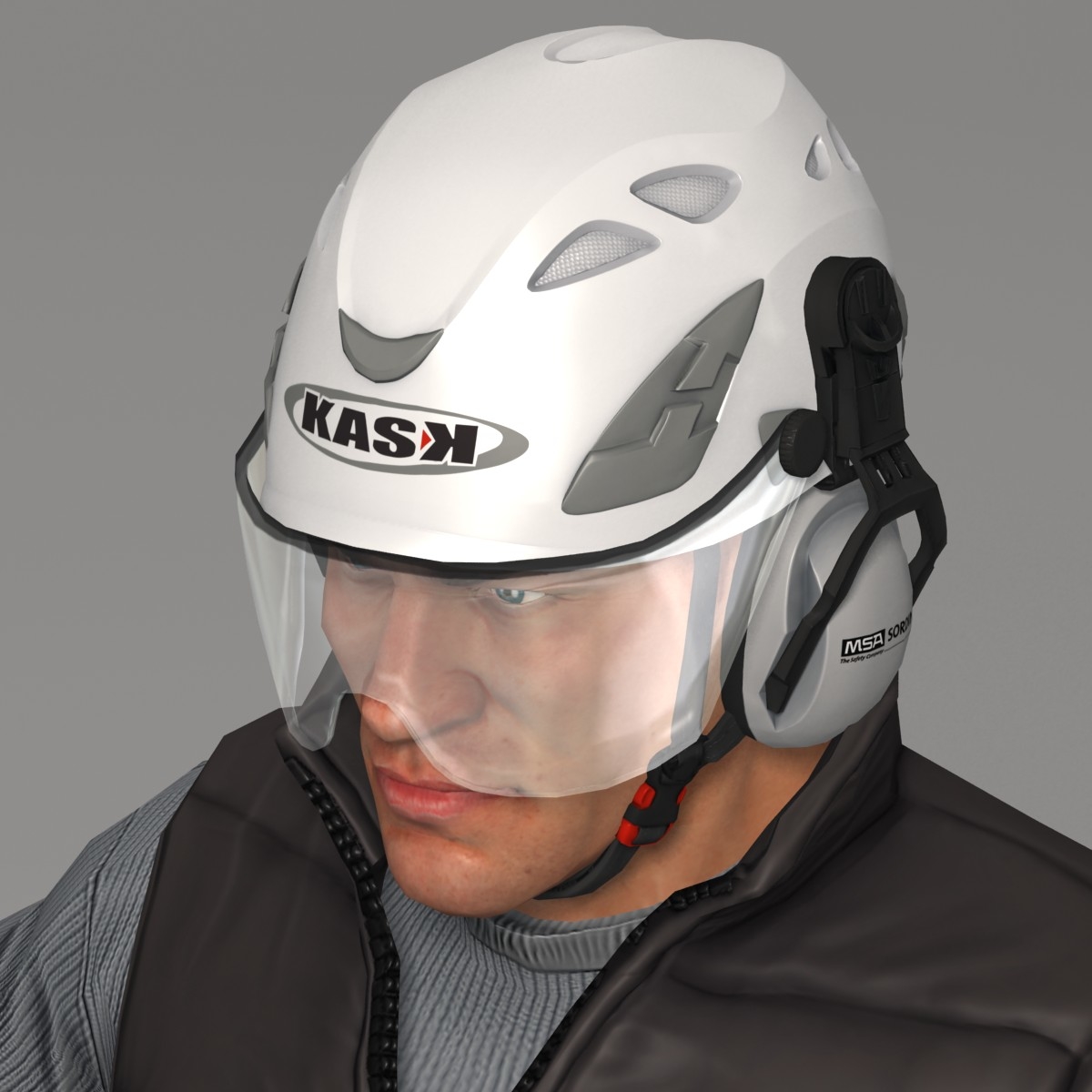 3d male workman man model