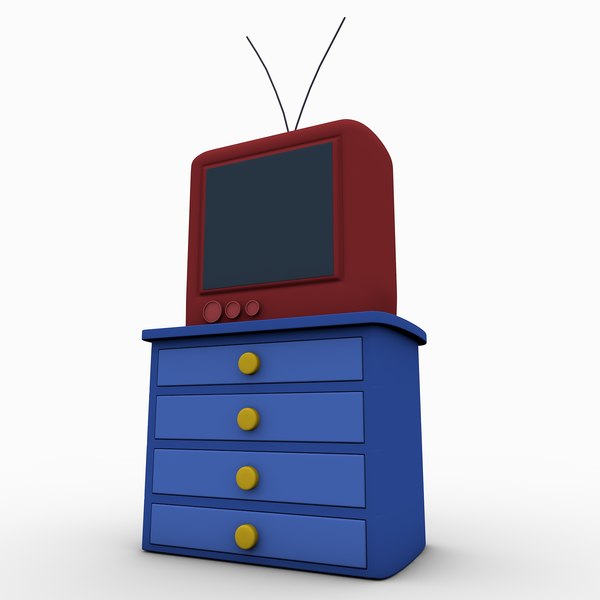 3ds max cartoon tv set