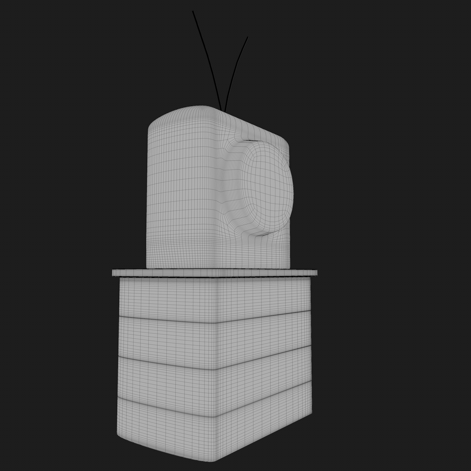 3ds max cartoon tv set