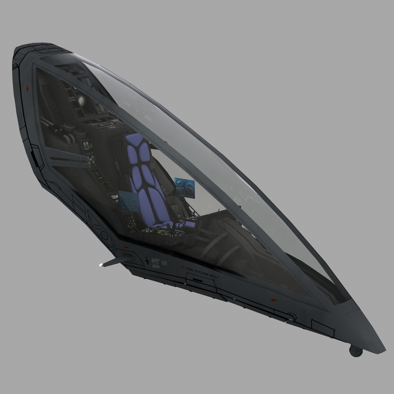 3d fighter escape pod cockpit