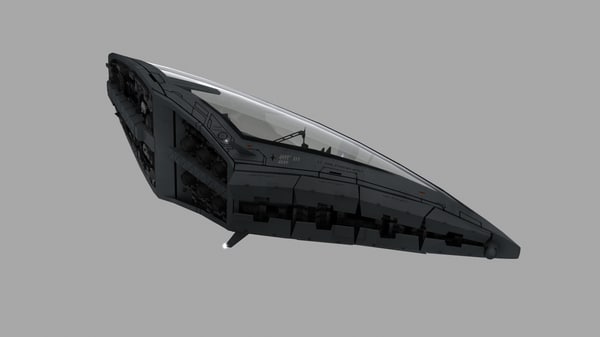 3d fighter escape pod cockpit