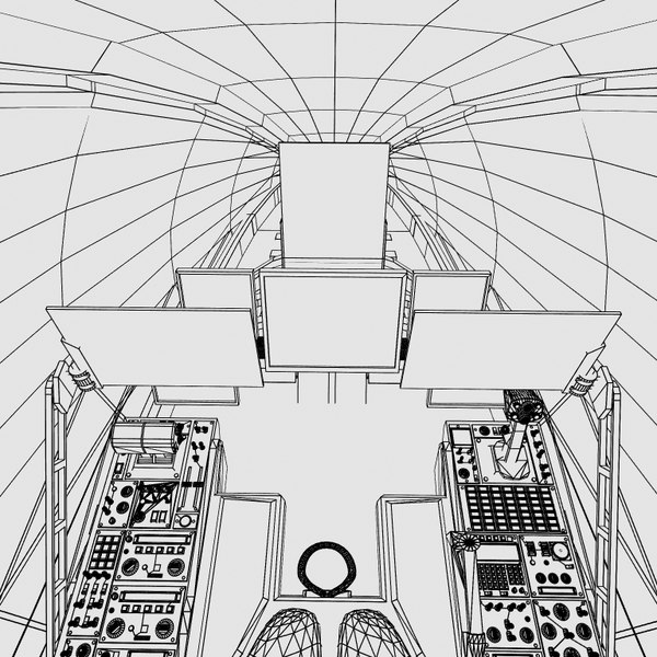 3d fighter escape pod cockpit