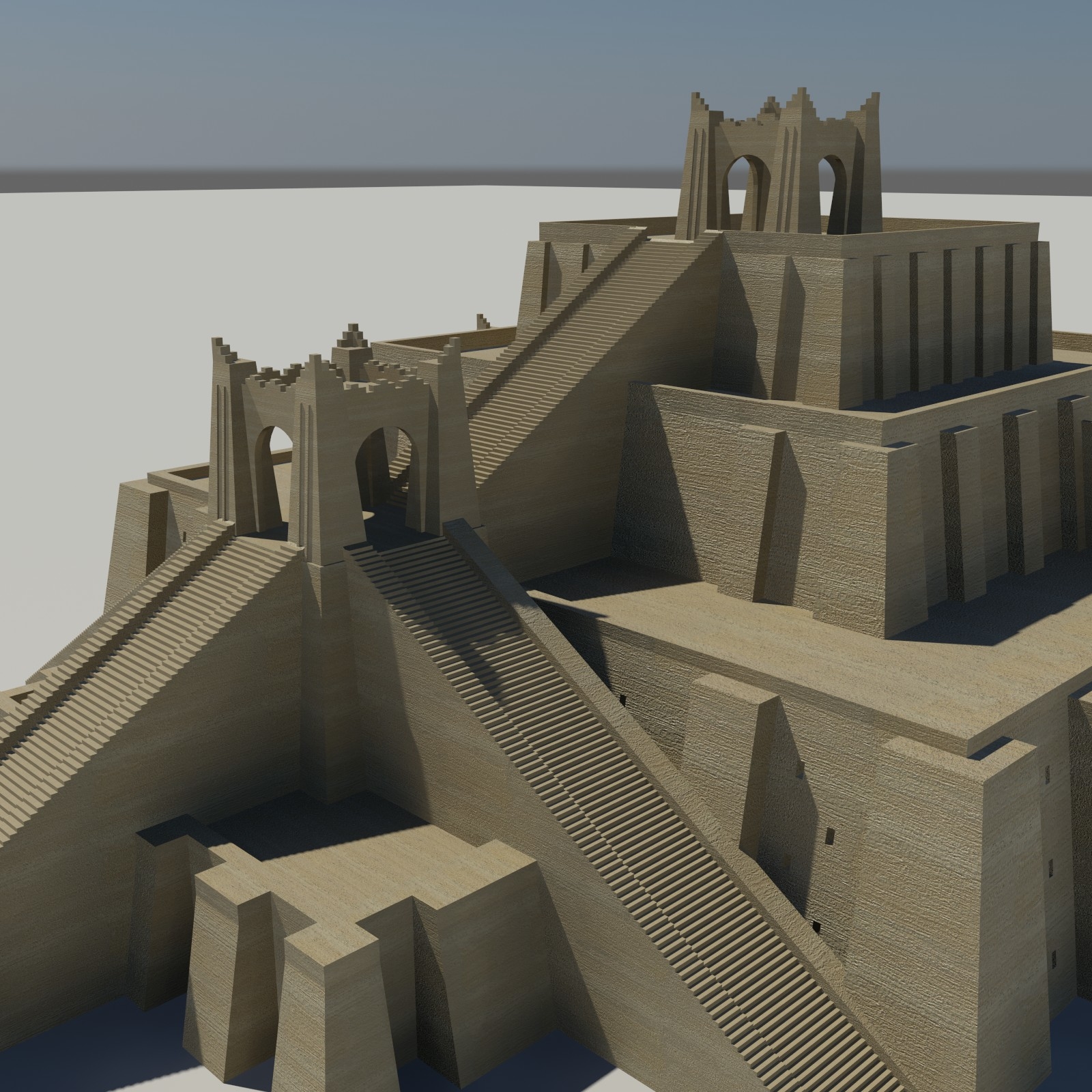 3ds ziggurat pyramid