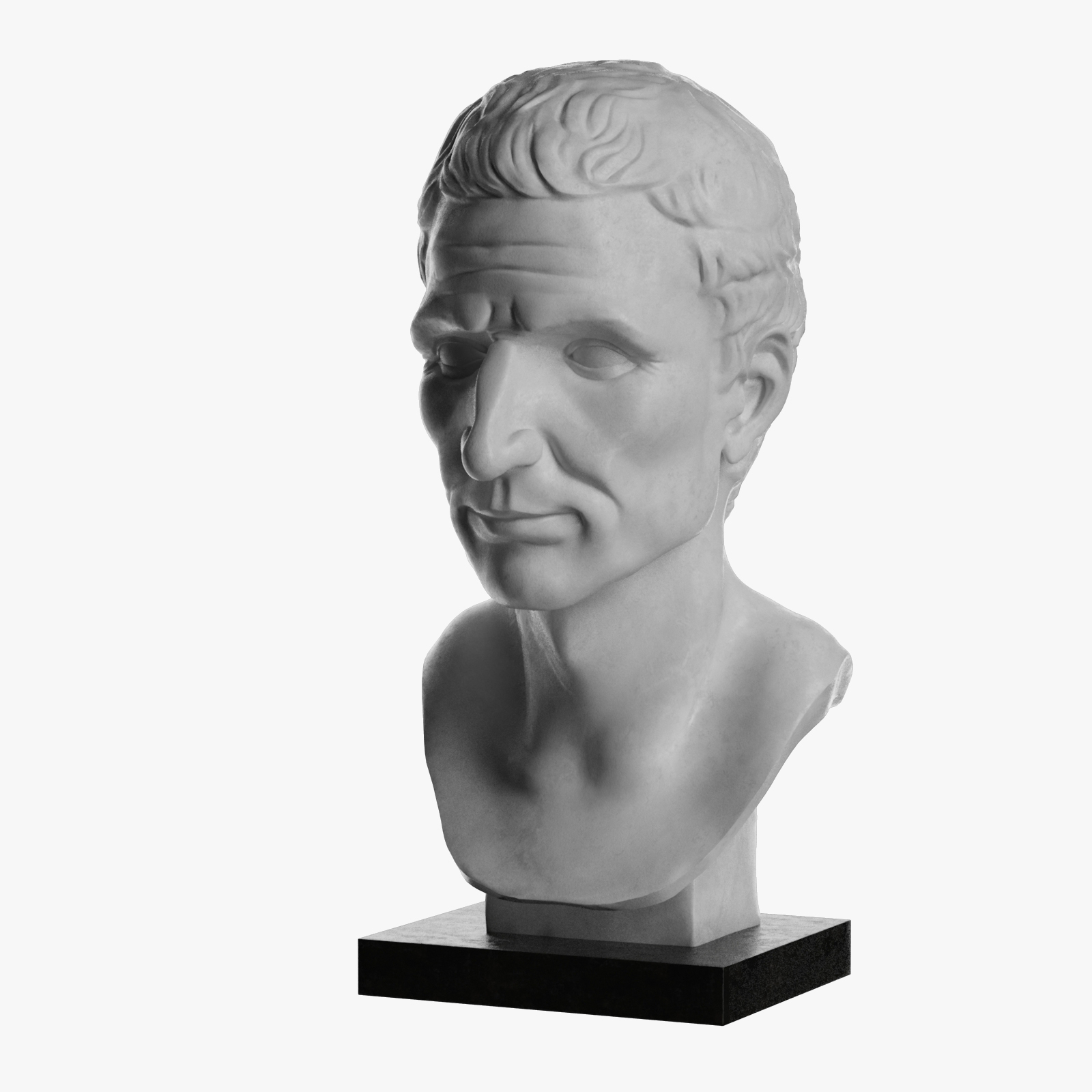 3d model of bust julius caesar