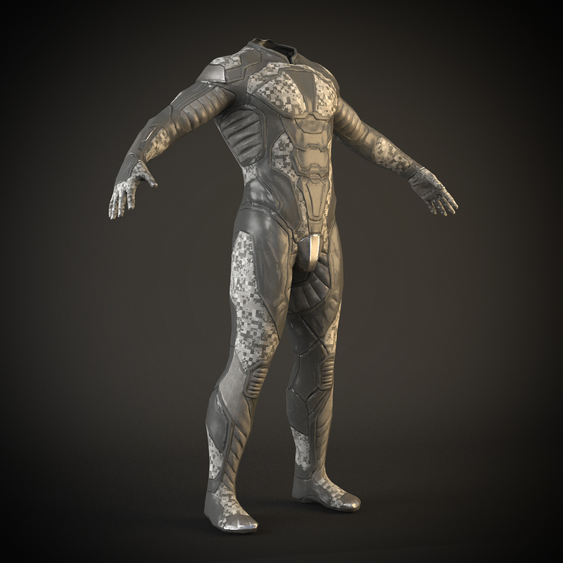 sci-fi suit 3d model