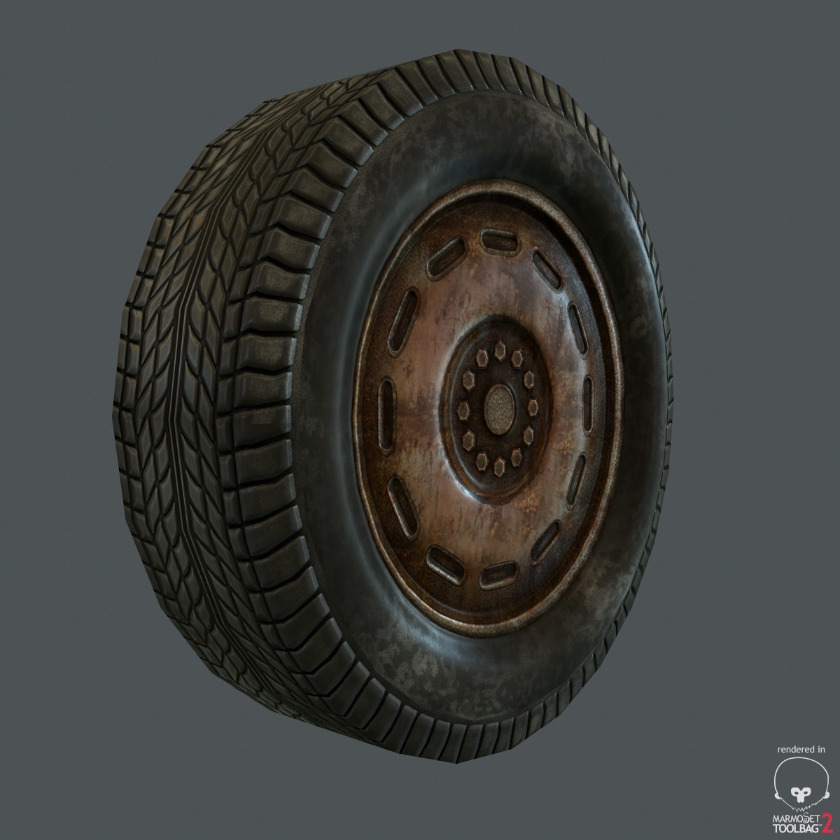 max rusty car tire