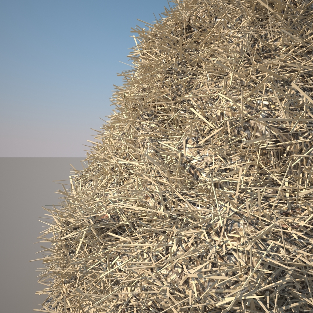 3d model hay stack