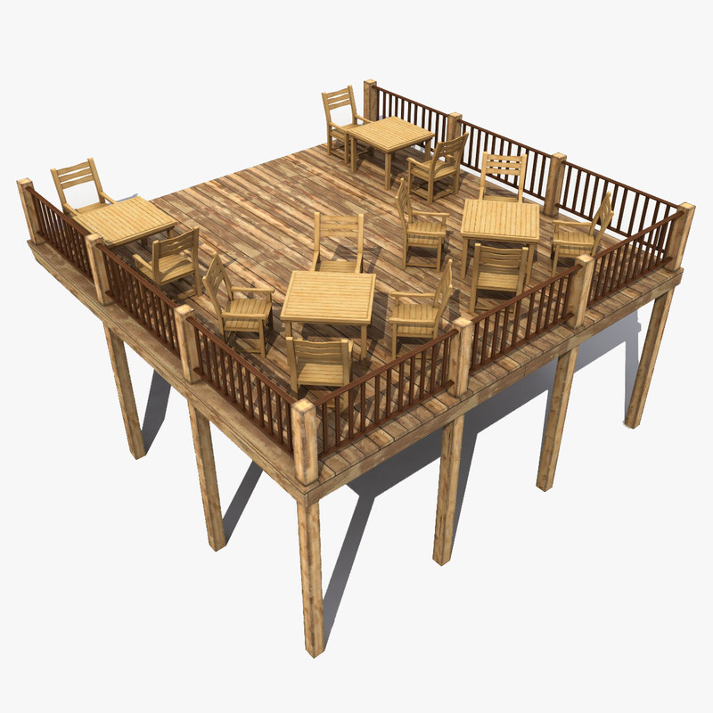 3d terrace 2 model
