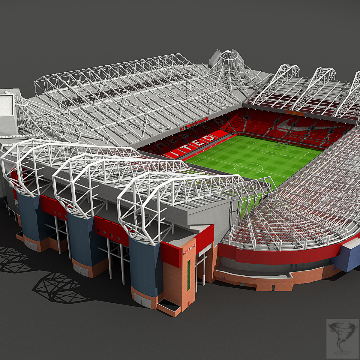 Estádio Old Trafford Interior e Exterior Modelo 3D - TurboSquid 812661
