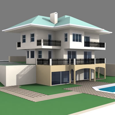 maya exterior building house