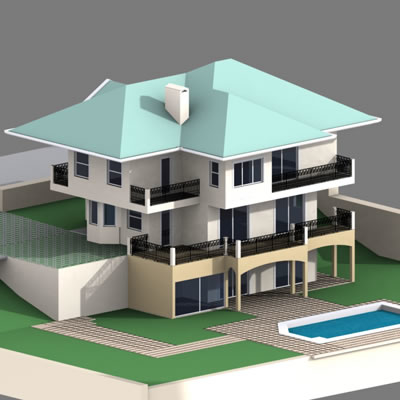 maya exterior building house