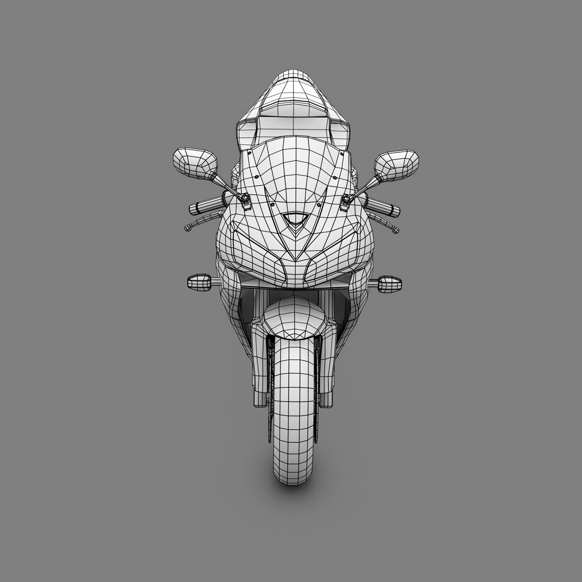 sport super bike 3d model