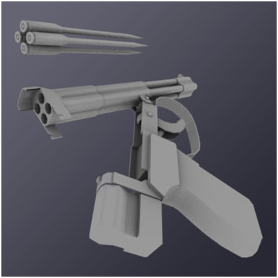 spp-m pistol 3d model