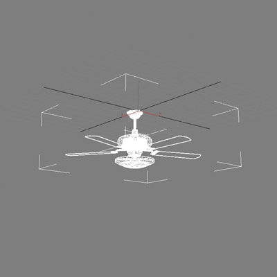 ceiling fan light 3d max