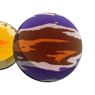 free star 2d shade 3d model