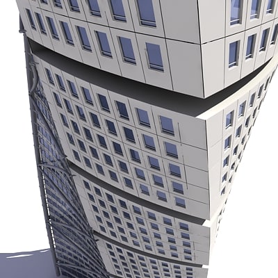 3ds max turning torso skyscraper