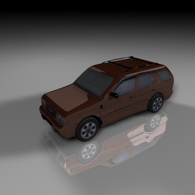 3d model isuzu rodeo vehicle