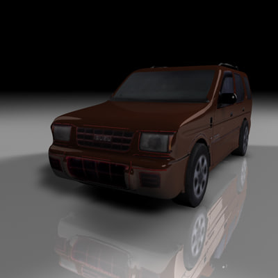 3d model isuzu rodeo vehicle