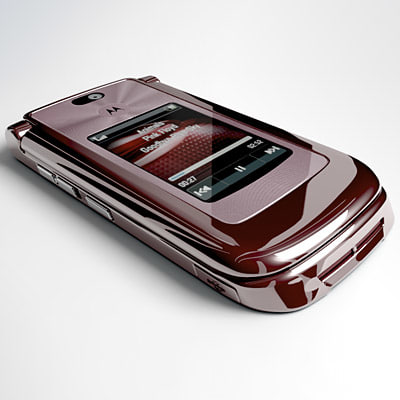 motorola razr2 v9 mobile phone 3d model